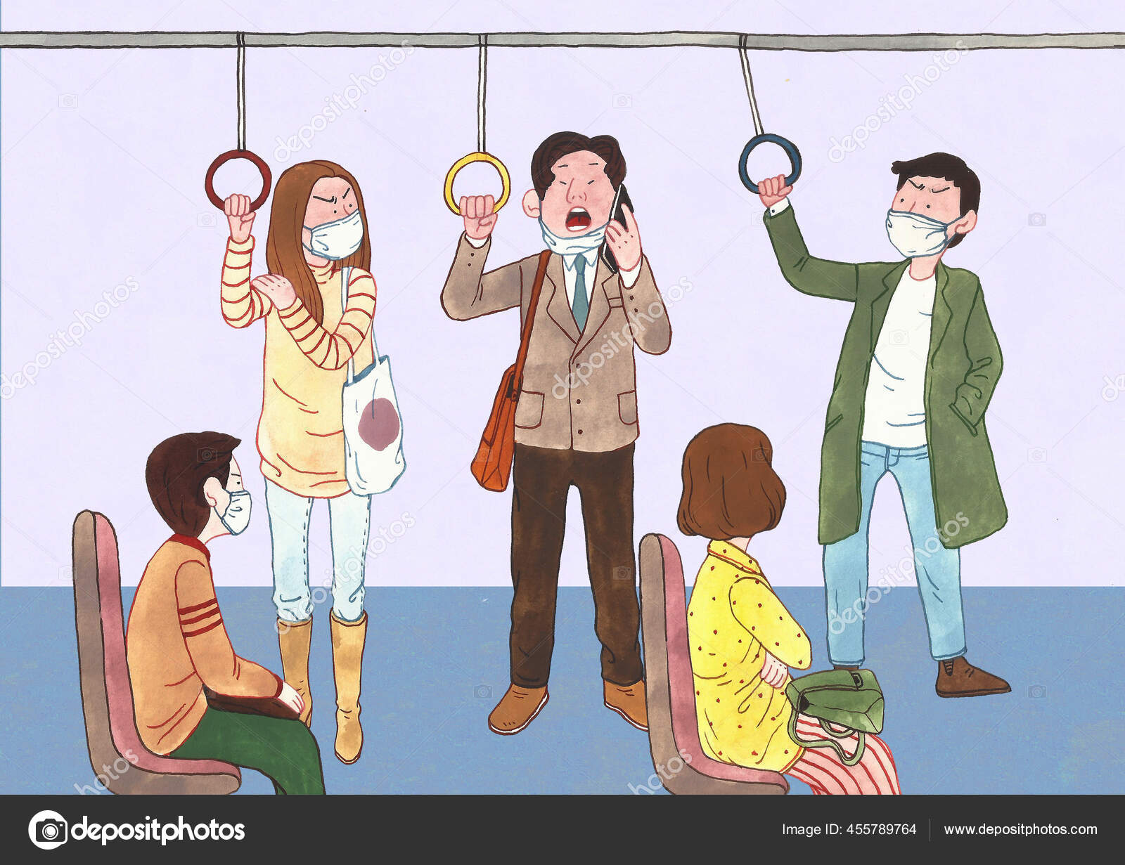 Talking Loud Voice Public Transportation Stock Vector by ©submission ...