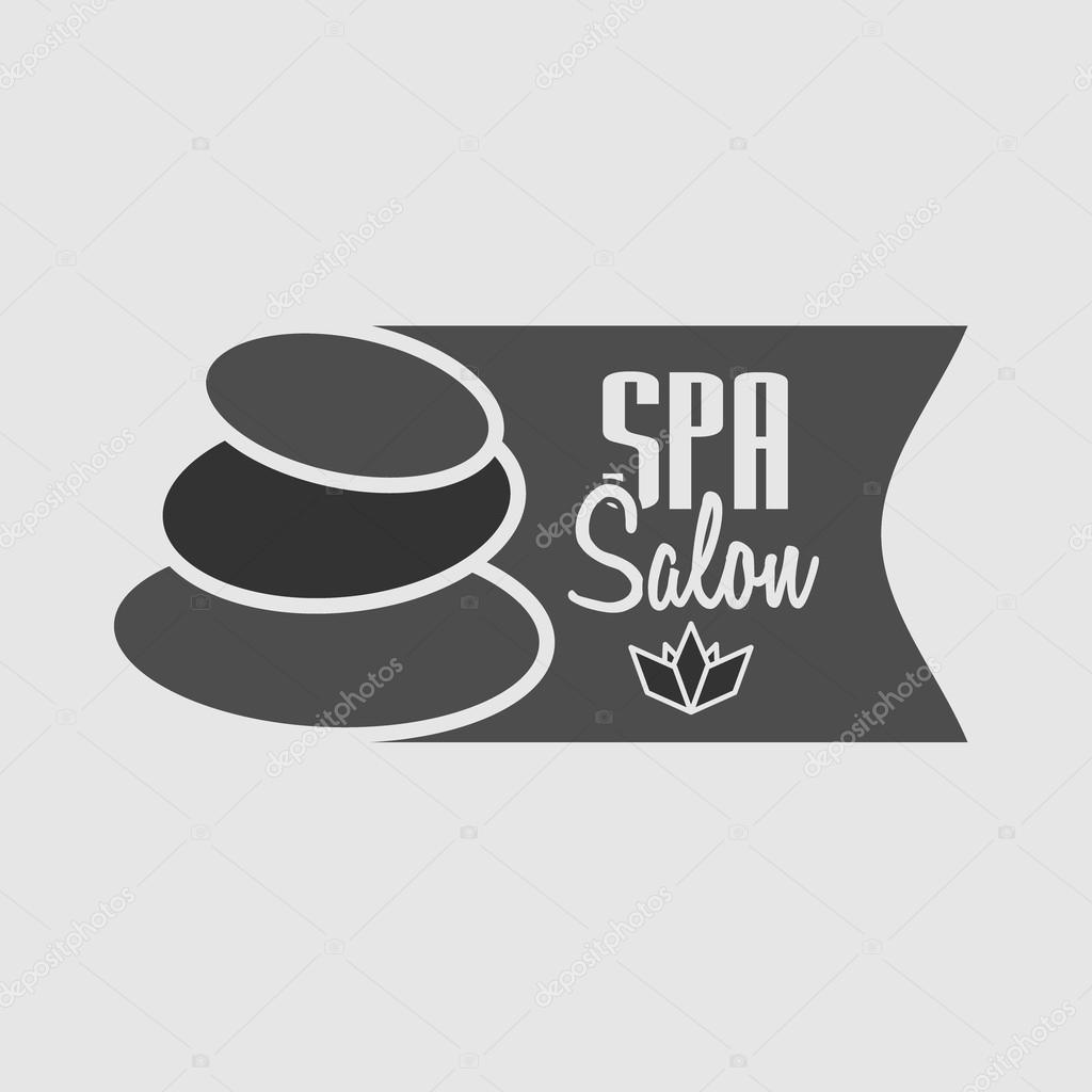 Spa stones. Vector badge or logo concept illustration. Stock Vector by ...