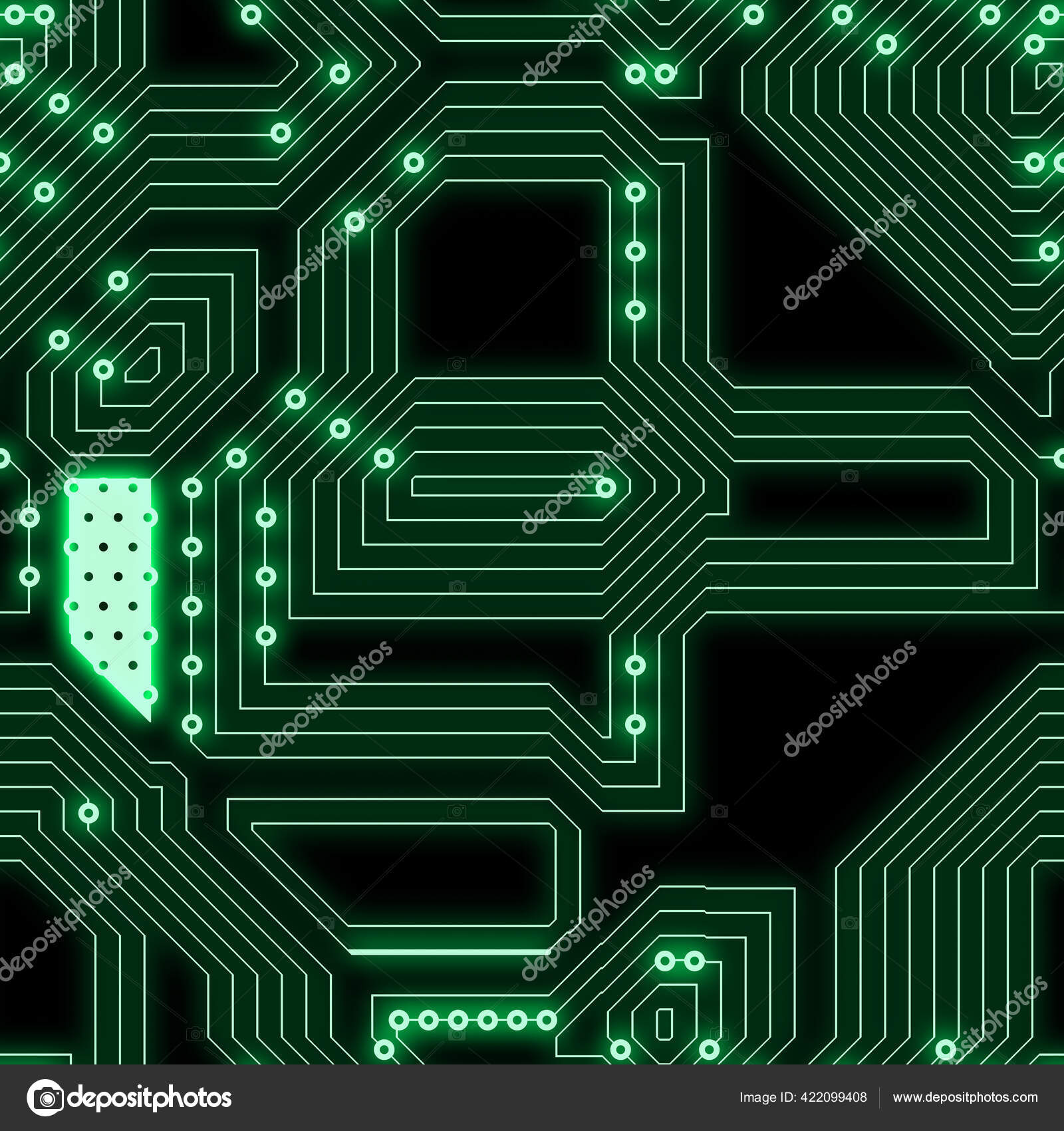Seamless Pattern Electronic High Tech Pattern — Stock Photo ...