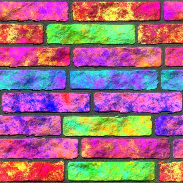 Rainbow brick background Stock Photos, Royalty Free Rainbow brick ...