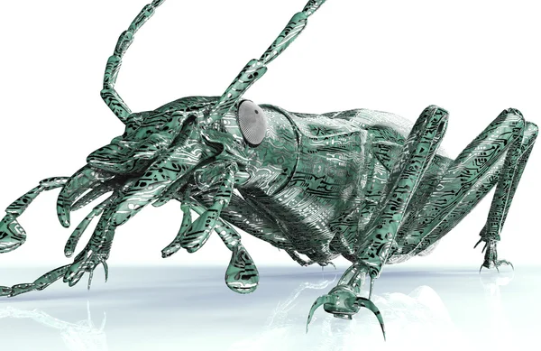 Digital Safety Concept Electronic Computer Bug Isolated Illustration ...