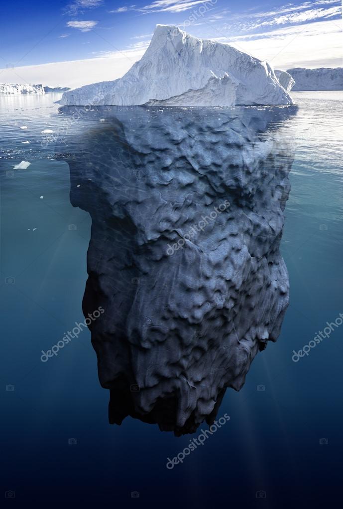 Iceberg with underwater view Stock Photo by ©the_lightwriter 114125712