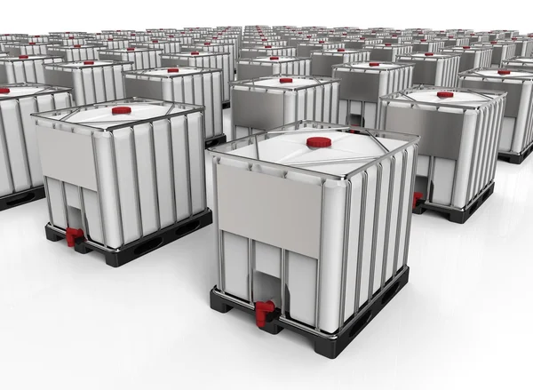 Liquide bulk container isolated on a white background Stock Photo by ...