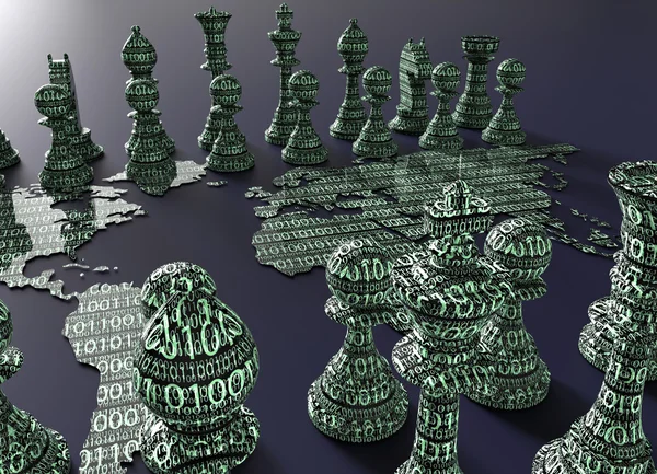 Digital world map chess board with chess play Stock Photo by ©the ...