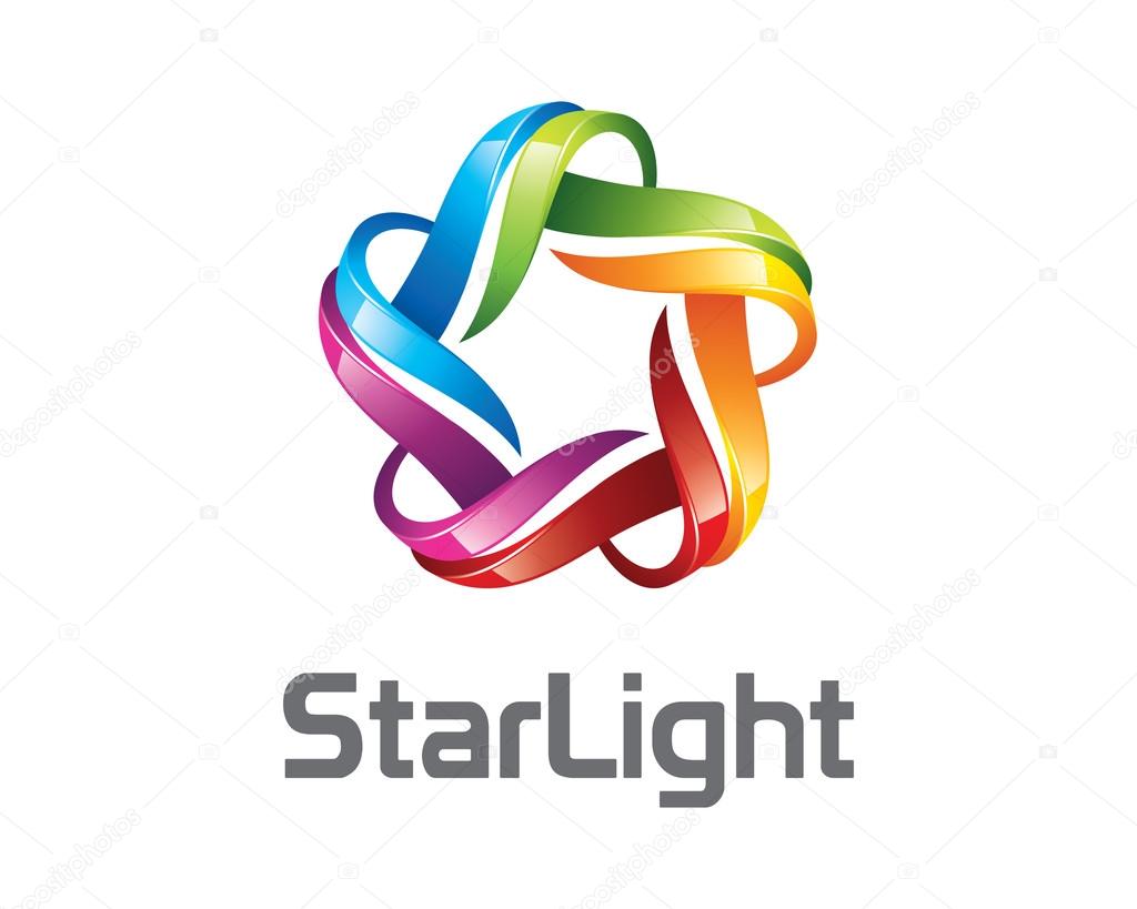 3d Star Logo Vector