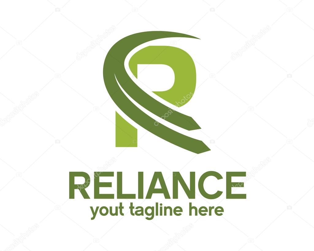 Letter R logo design vector. Letter R symbol vector in two color. Stock ...