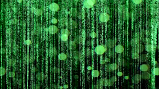 Green Matrix background — Stock Video © bennymarty #108050282