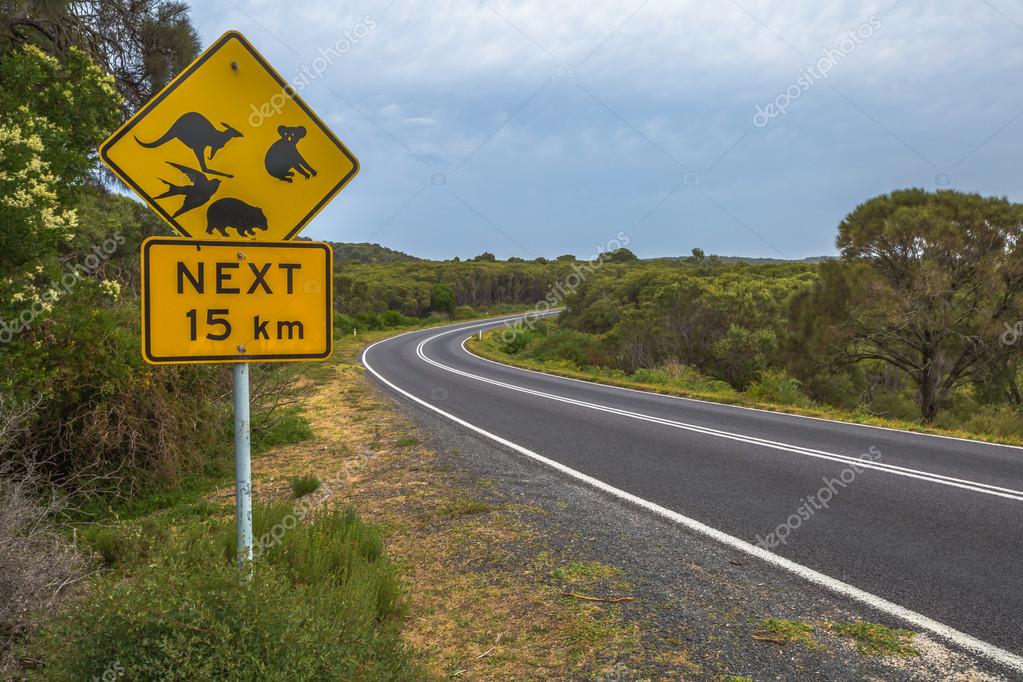 Koala Crossing Sign