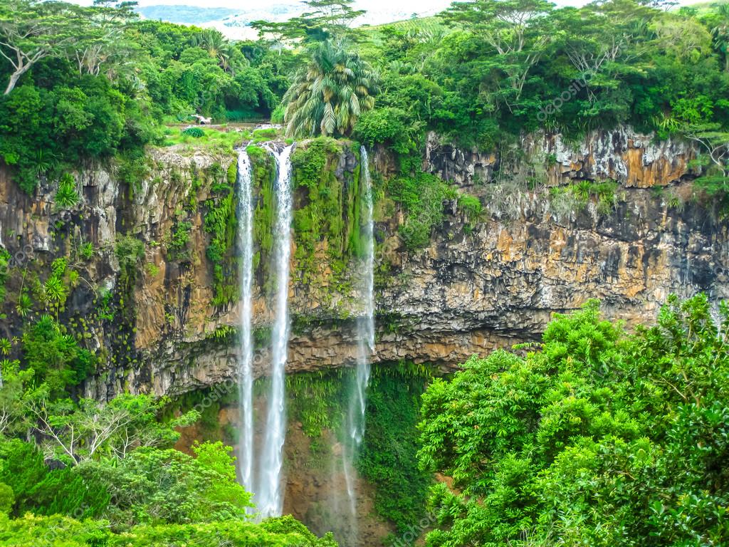 Chamarel Waterfall Mauritius — Stock Photo © bennymarty #87818340