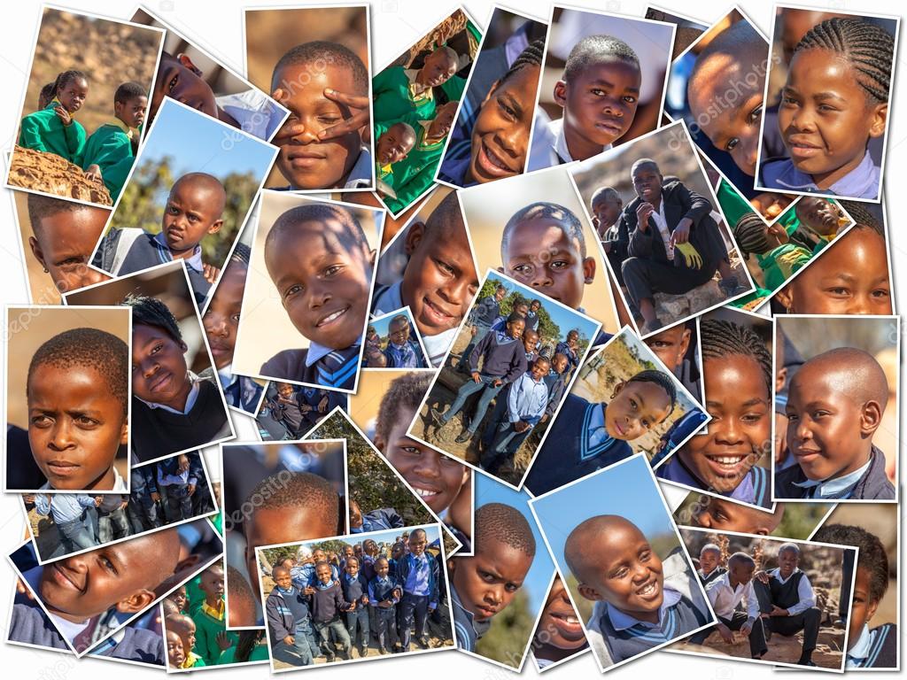 African teenagers collage – Stock Editorial Photo © bennymarty #90321488