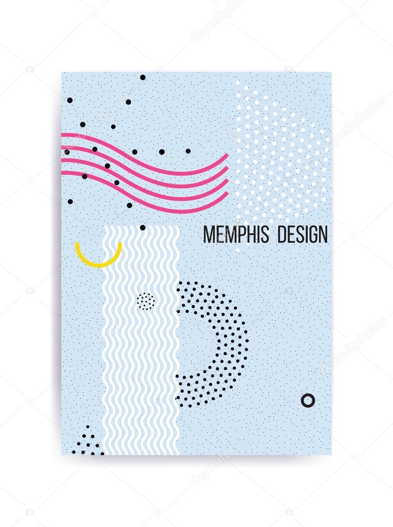 Colorful trend Neo Memphis geometric pattern Stock Vector Image by ...