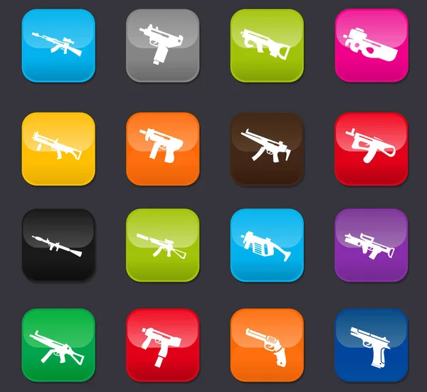 Set of hand weapons Stock Vector by ©Lisess 133487206