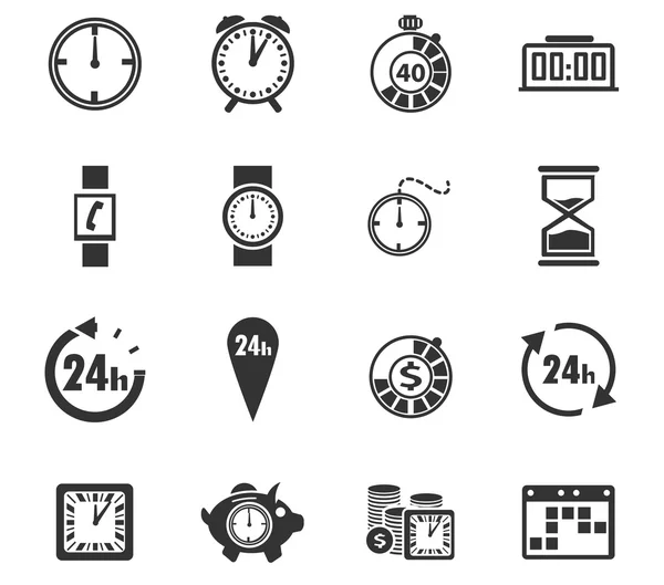 Clock and time icons — Stock Photo © alexjuve #32698311