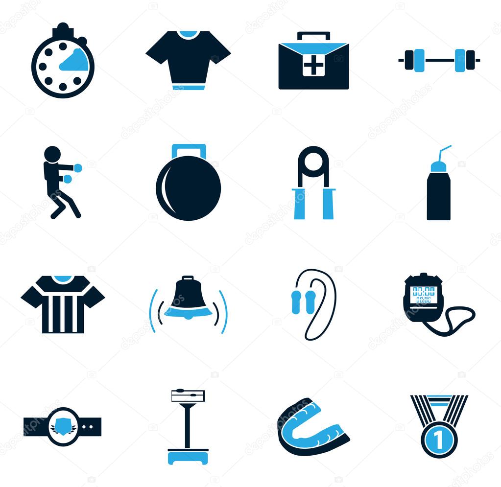 Boxing icon set Stock Vector by ©Lisess 95705058