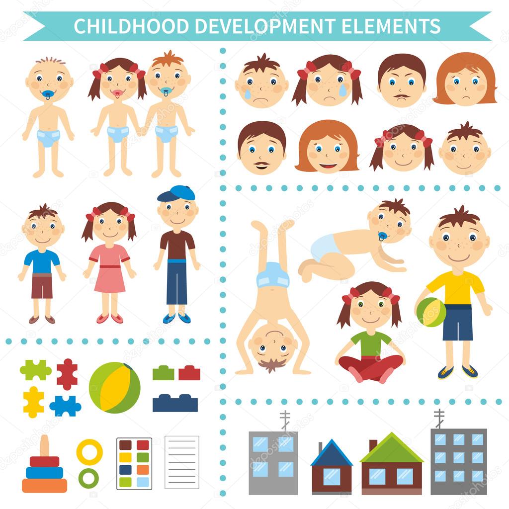 Early childhood development. Elements for infographic and design Stock ... Early childhood development. Elements for infographic and design Stock ...