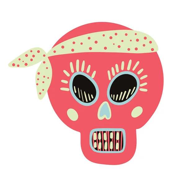 Barevná Lebka Pro Den Smrti Vektorová Ilustrace Stock Vector od ...