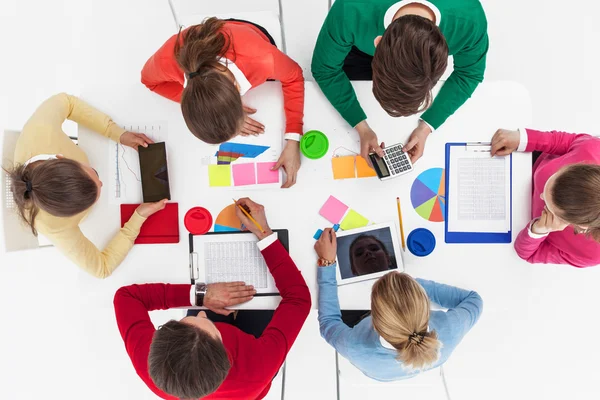 Business people with reports - Stock Image - Everypixel