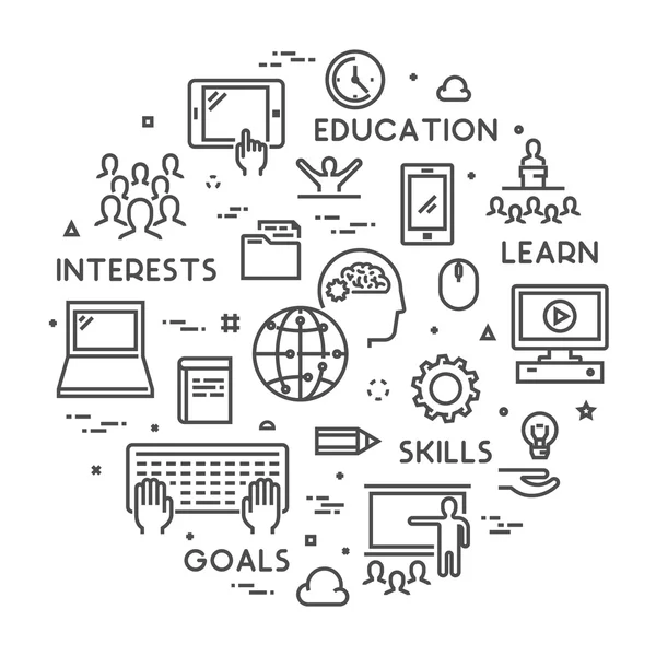 Line web concept for computer science Stock Vector Image by ...