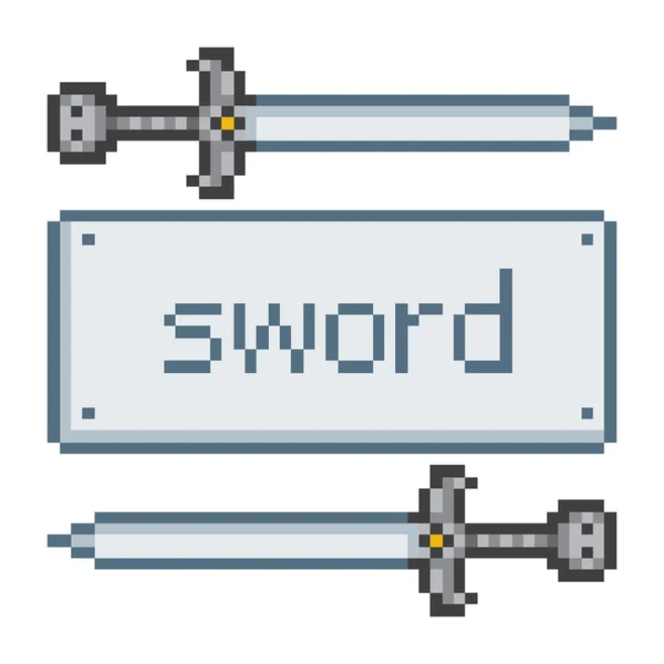 Pixel sword Vector Art Stock Images | Depositphotos