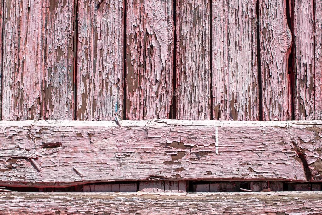 Chipped paint on the door of the old boards background — Stock Photo ...