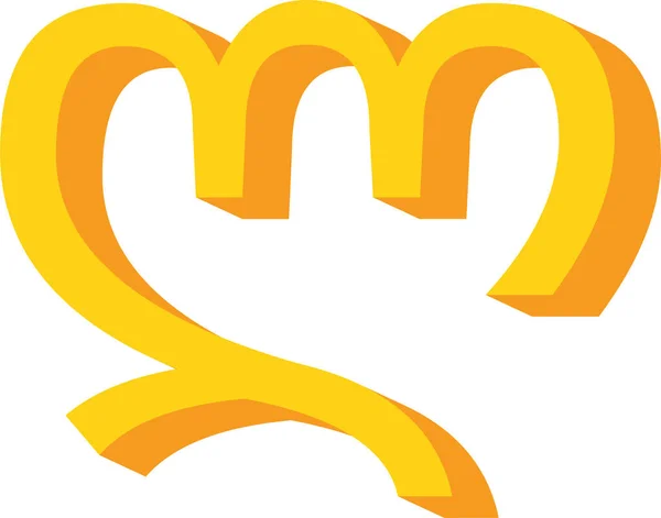 Letra m dorada imágenes de stock de arte vectorial | Depositphotos