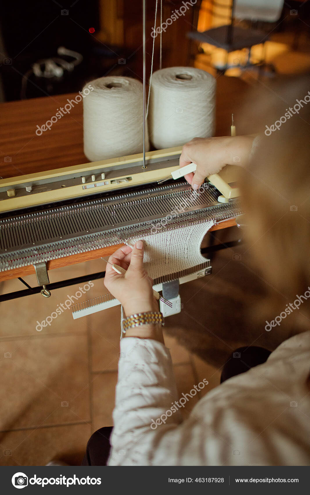 Workspace Home Knitting Knitting Machine Stock Photo by ©sviesioji ...