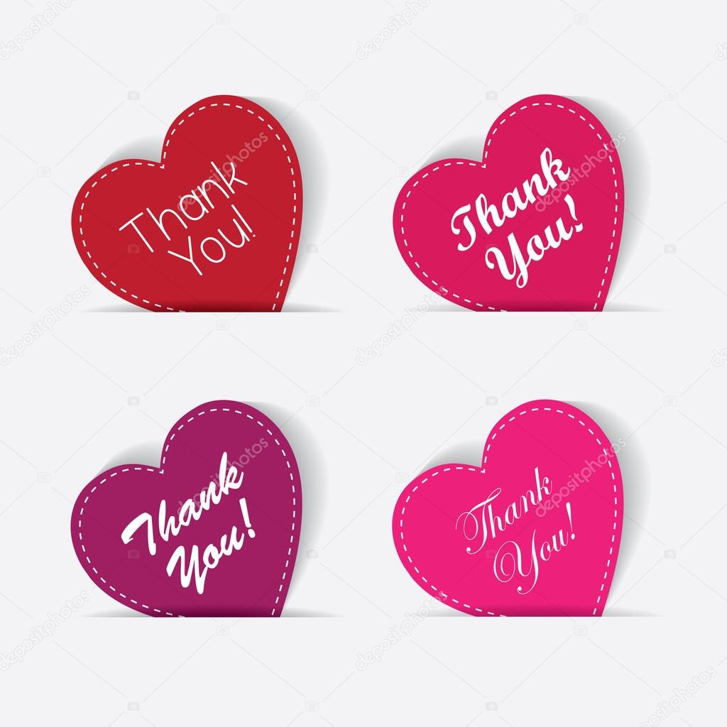Thank you note collection Stock Vector by ©DianaHlevnjak 72573361