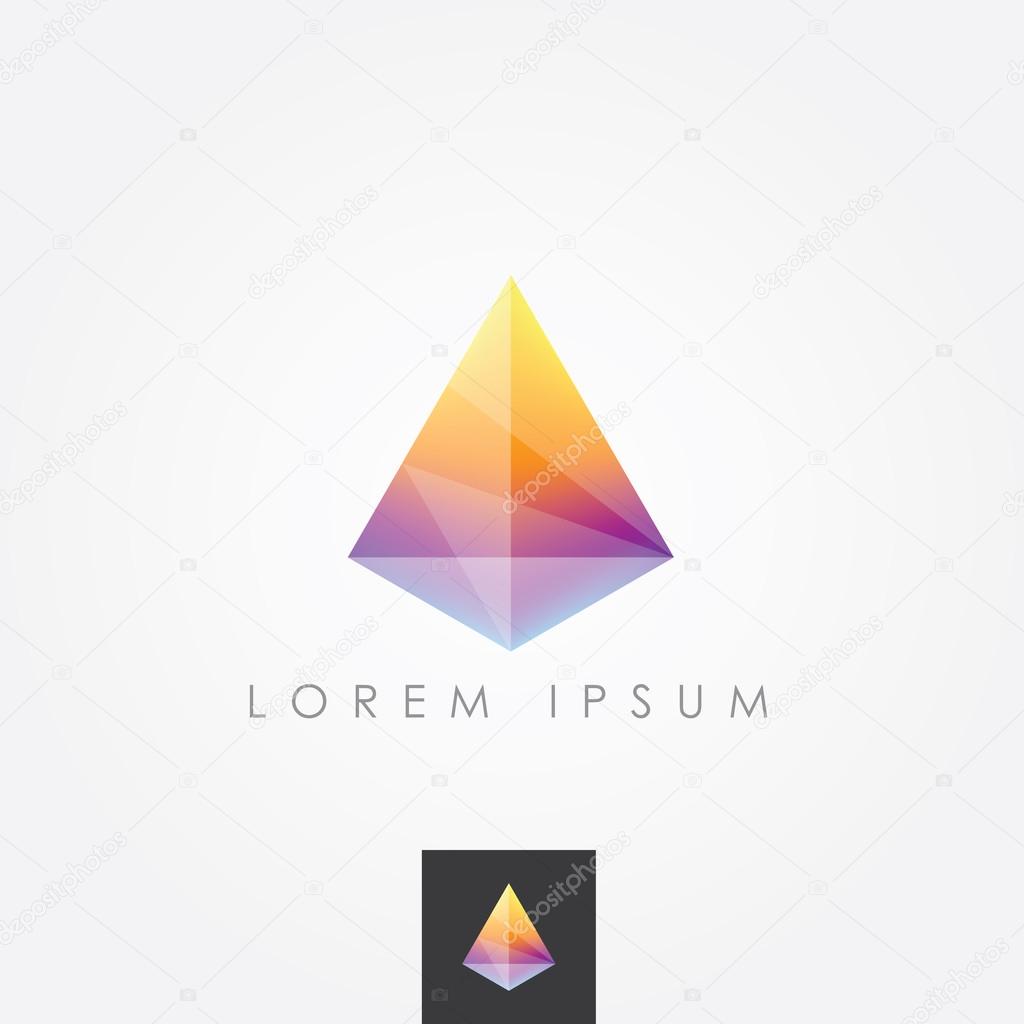 Vivid facet crystal gem logo Stock Vector Image by ©DianaHlevnjak #72573559