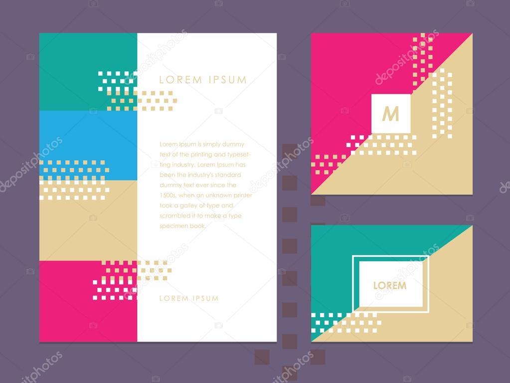 Minimalistic decorative letterhead template Stock Vector Image by ...