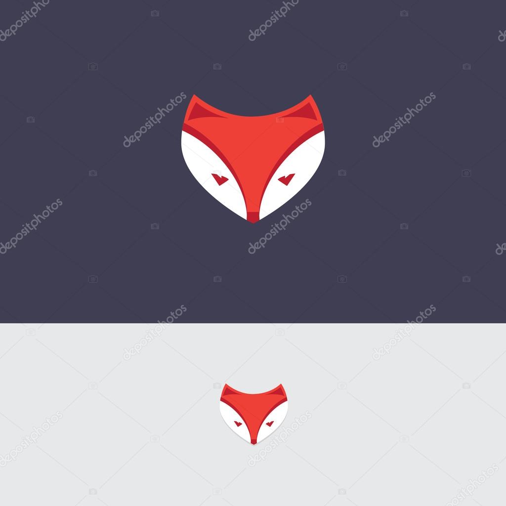 Simplified fox head logo Stock Vector Image by ©DianaHlevnjak #79655936