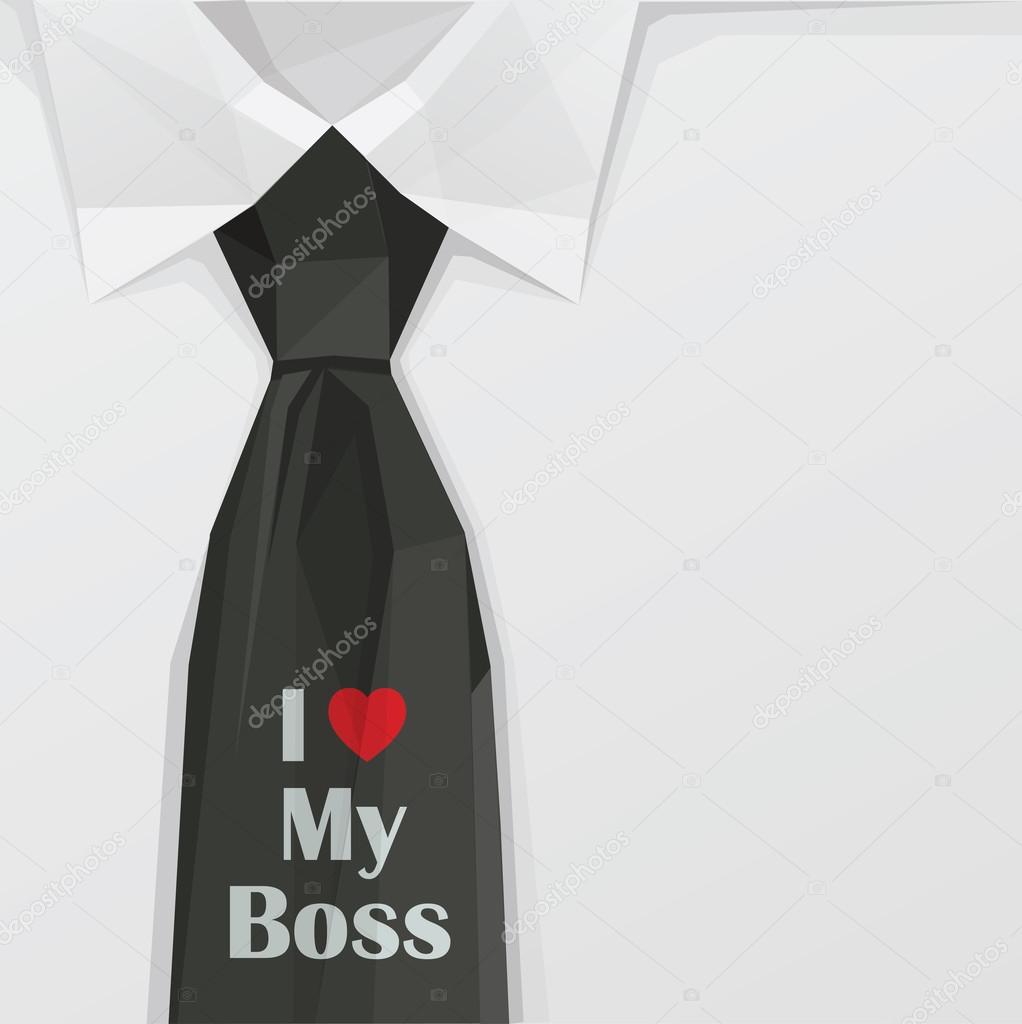 I love my boss concept Stock Vector by ©DianaHlevnjak 86490542