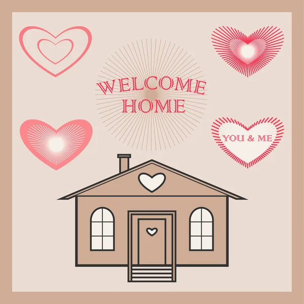 Welcome home card Vector Art Stock Images | Depositphotos