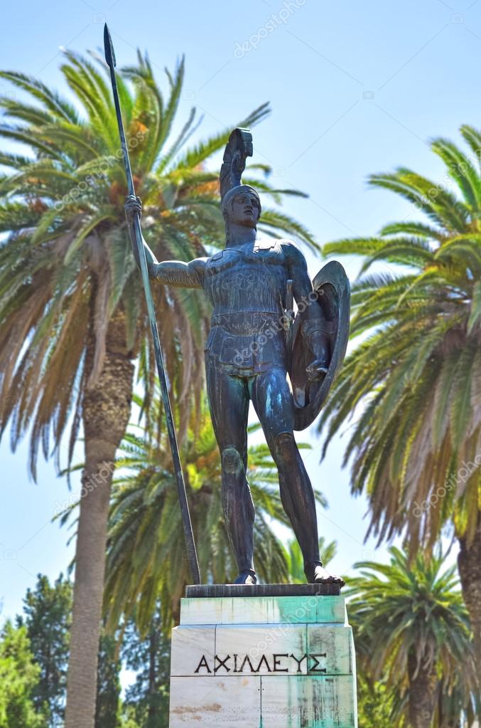 Achilles statue in the park Achilleion Corfu — Stock Photo © vlado85 ... Achilles statue in the park Achilleion Corfu — Stock Photo © vlado85 ...