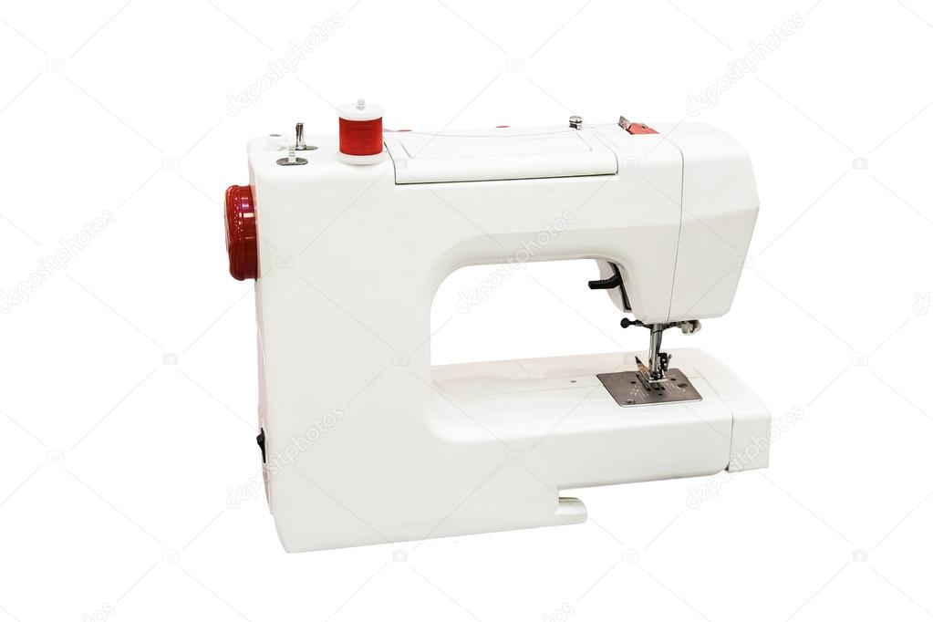 Automatic sewing machine isolated — Stock Photo © Fotosoroka #110003710