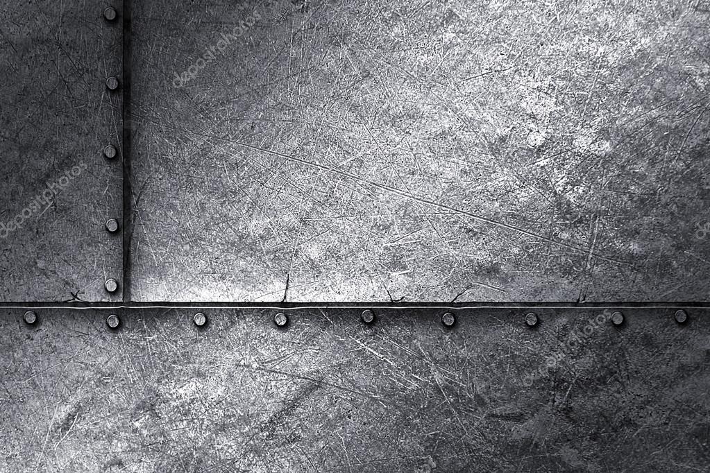 Grunge metal background. rivet on metal plate. — Stock Photo © koo ...