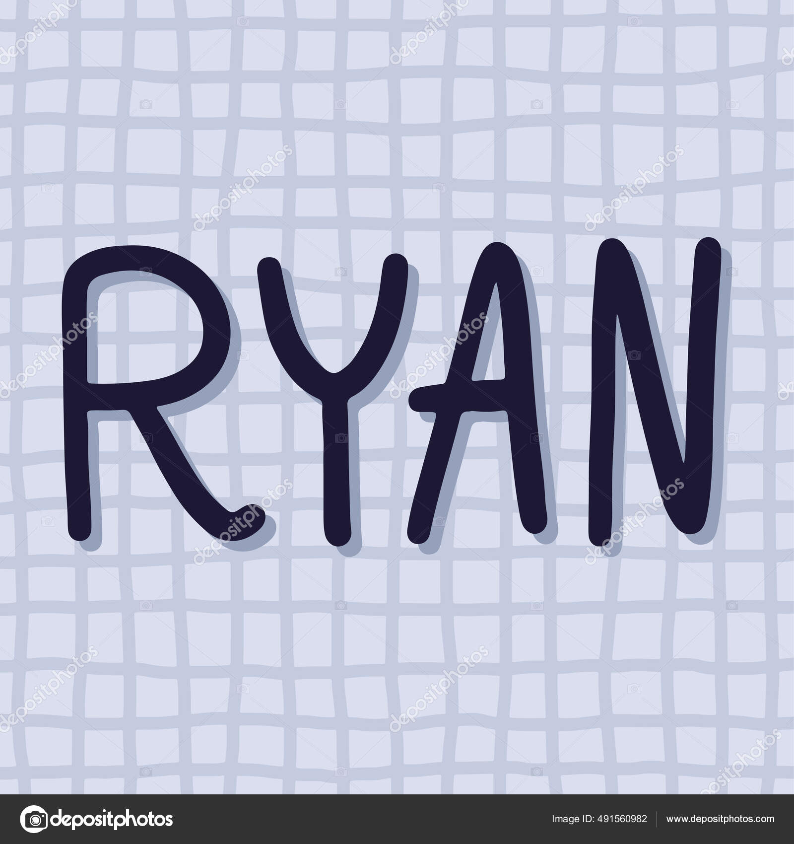 Ryan's Name Background Cell Vector Illustration Stock Vector Image by ...