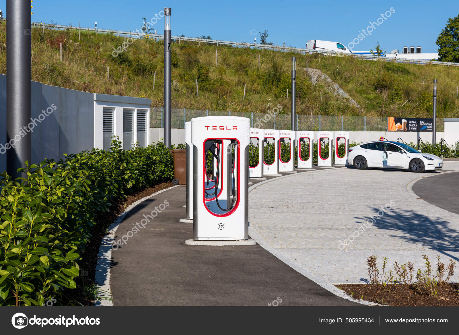 Zusmarshausen Germany 2021 Charging Columns Newly Opened Sortimo ...