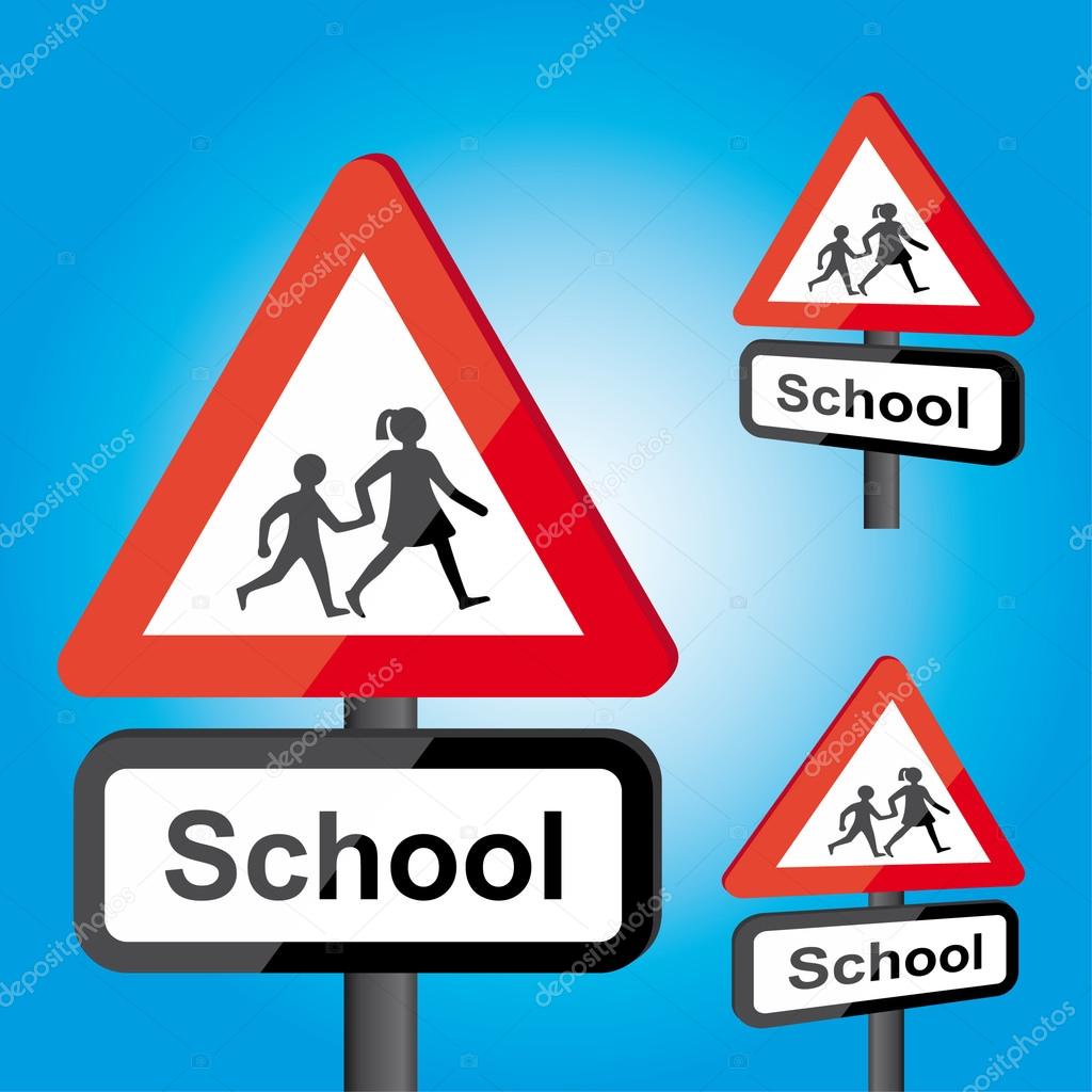 School Crossing Sign Clip Art
