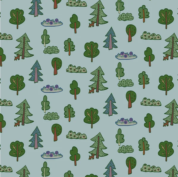 Trees forest pattern Stock Vector Image by ©GooseFrol #72857833