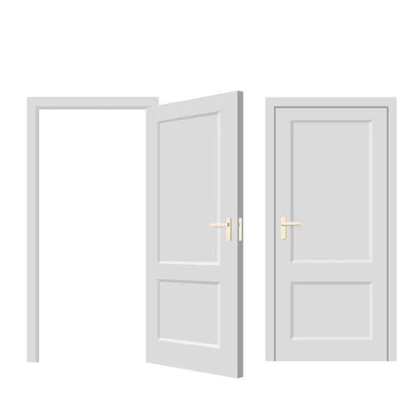 Open door. Realistic vector illustration — Stock Vector © dmitrymoi ...