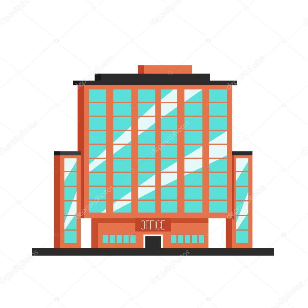 Office building. Flat vector illustration. Constructivism style Stock ... Office building. Flat vector illustration. Constructivism style Stock ...