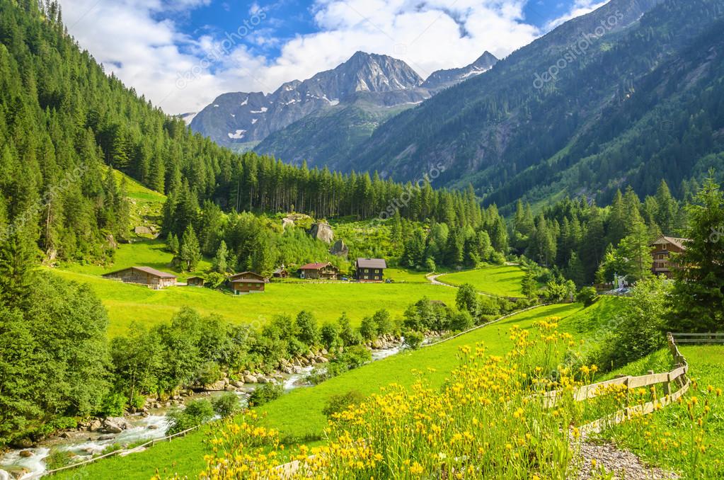 Beautiful alpine landscape — Stock Photo © ankamonika #72835319