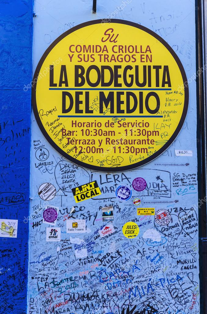 La Bodeguita Del Medio sign – Stock Editorial Photo © ankamonika #72836229