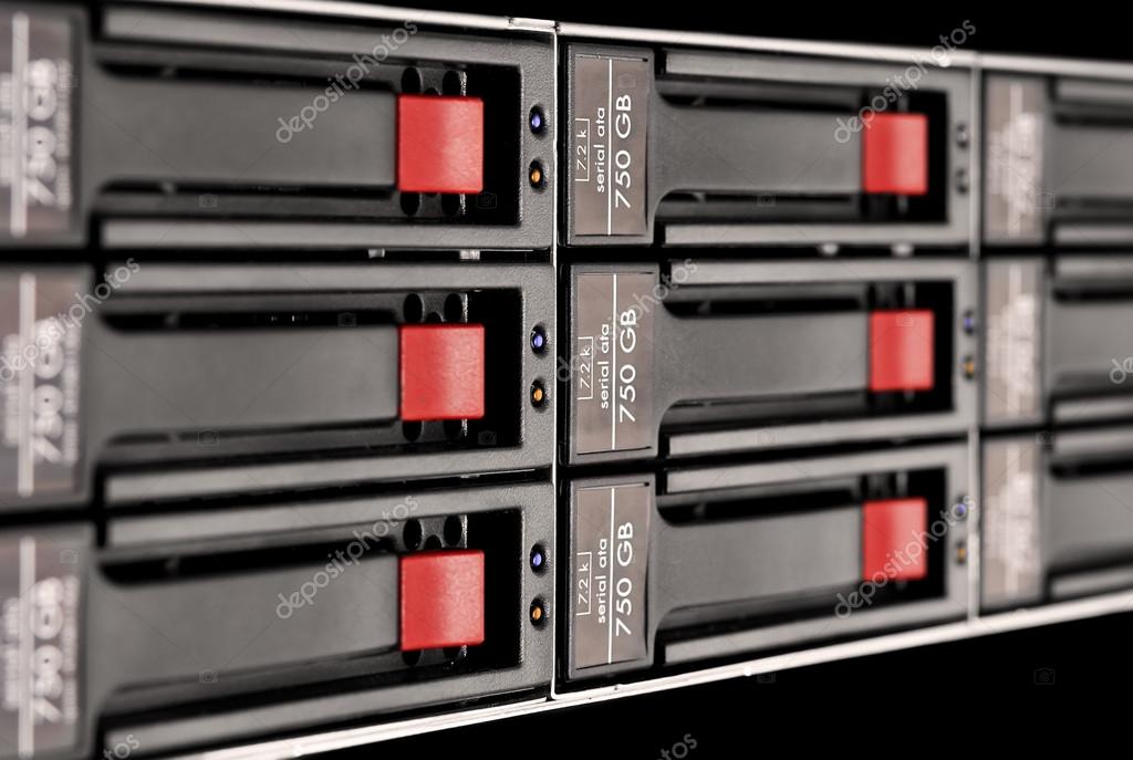 Photo Of Rack Mounted Disk Array — Stock Photo © stavklem_sale #116024308