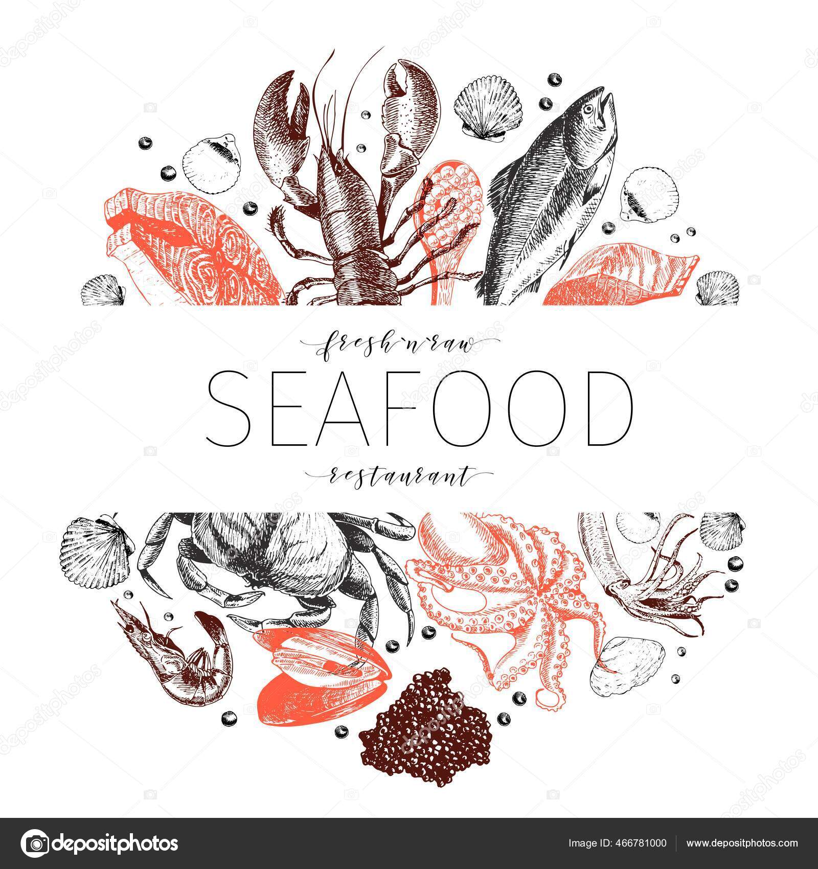 Cooked Shrimp Clipart Border