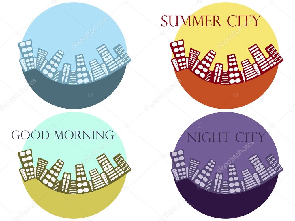 Summer cityscape. Summer city. Vector illustration. — Stock Vector ...