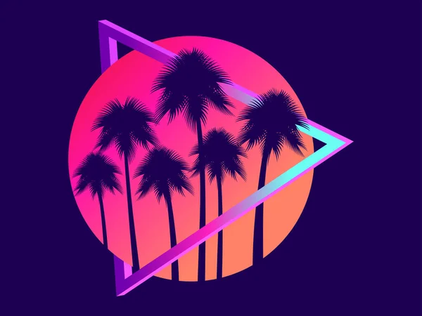 100,000 Synthwave palm trees Vector Images | Depositphotos