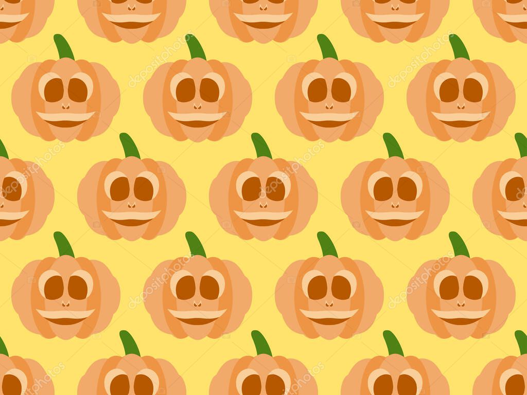 Patr n sin costura de calabaza de Halloween. Fondo festivo con calabazas de miedo para Halloween ...