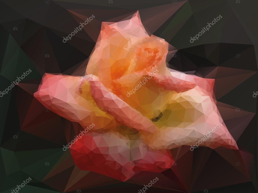 Rose background with triangles Stock Vector Image by ©doodko-anna #72679043