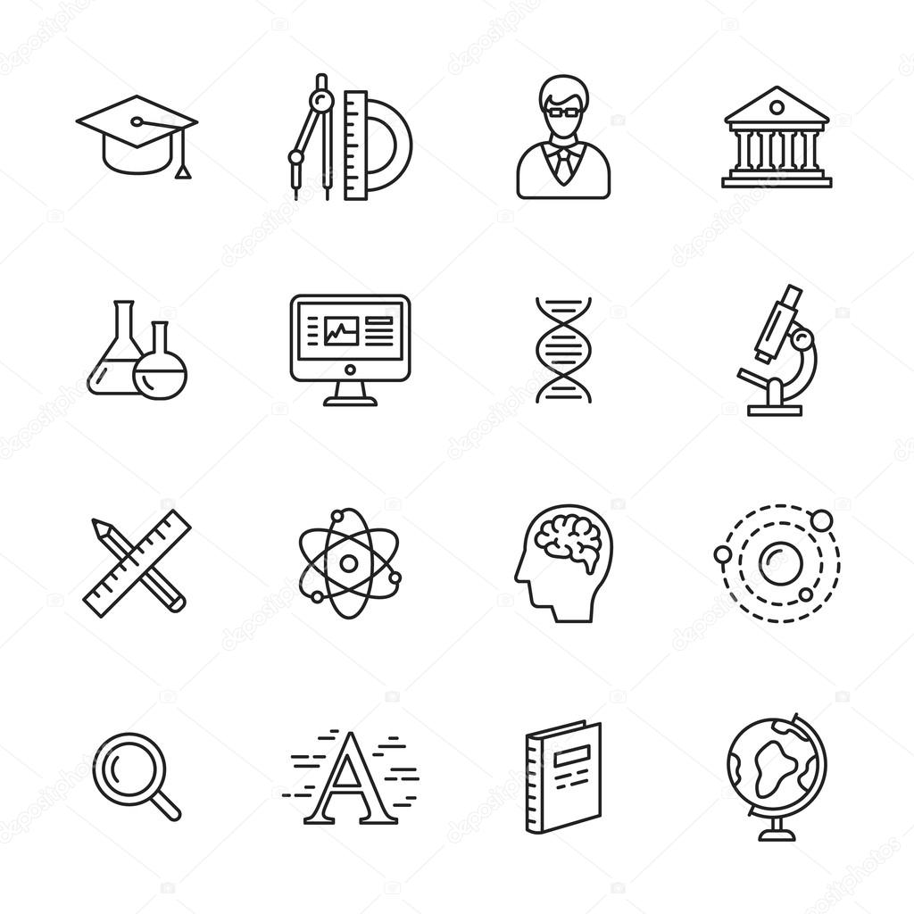 Science Icons — Stock Vector © filborg #79141180